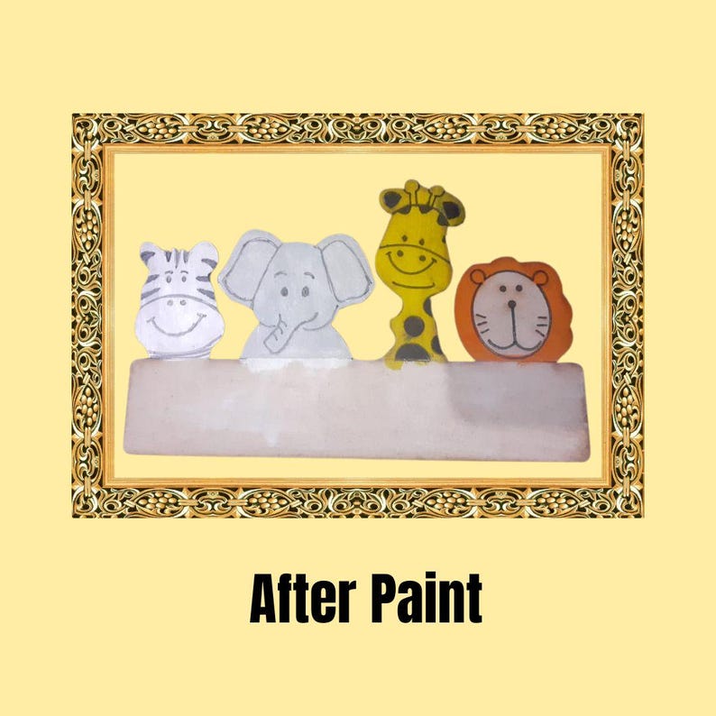 Set of 20 Animal Name Plate MDF Cutouts | Customizable Wooden Shapes ...