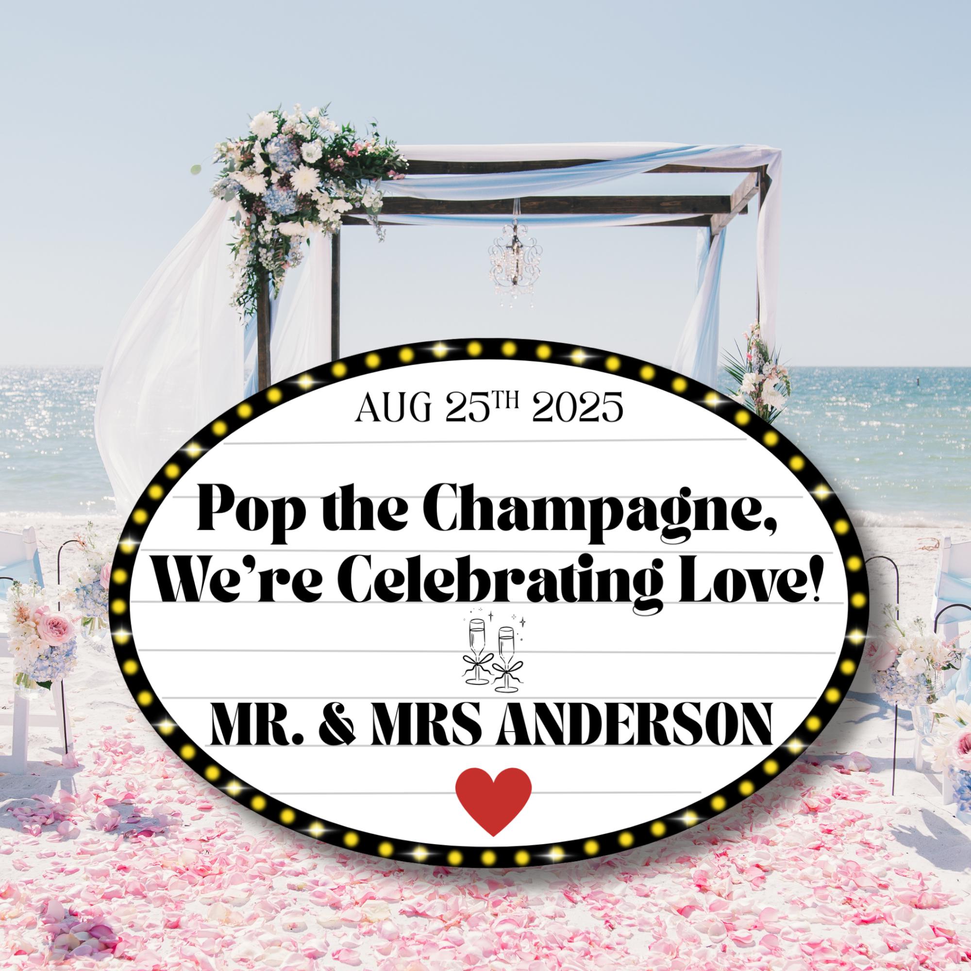 Customizable Wedding Bottle Service Signs Event Entrance Walk in Sign ...