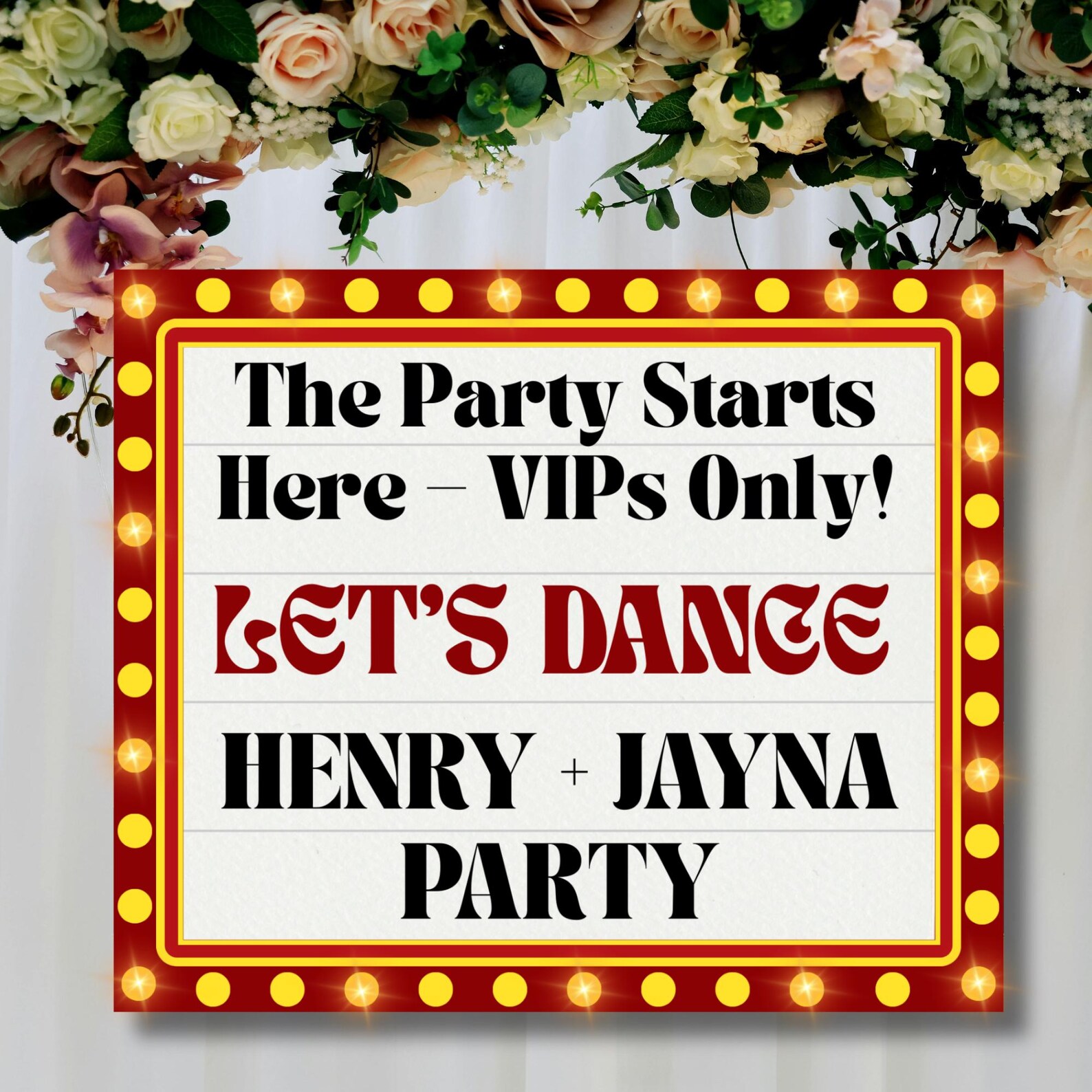 Customizable Wedding Bottle Service Signs Event Entrance Walk in Sign ...
