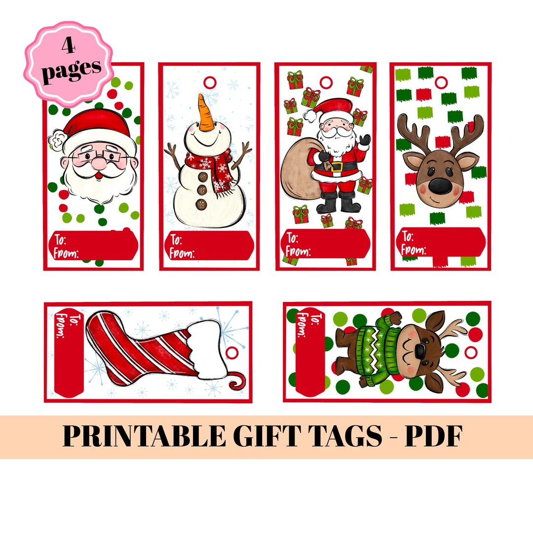 Christmas Gift Tag Bundle Printable | Holiday & Christian Gift Tags ...