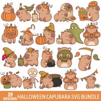 Halloween Capybara PNG Clipart | Capybara Halloween Ghost PNG ...