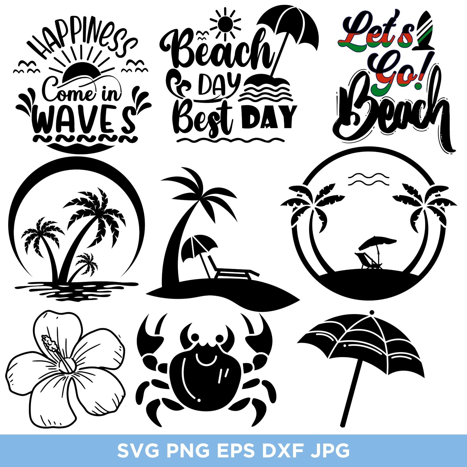 Summer Svg Bundle, Beach Svg Png Bundle - Etsy