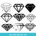 Diamond SVG Bundle: Cut Files for Cricut (digital Download) - Etsy