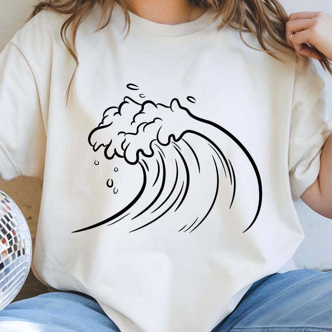 Ocean Wave SVG Bundle: Surfing Silhouette, Beach Designs (digital ...