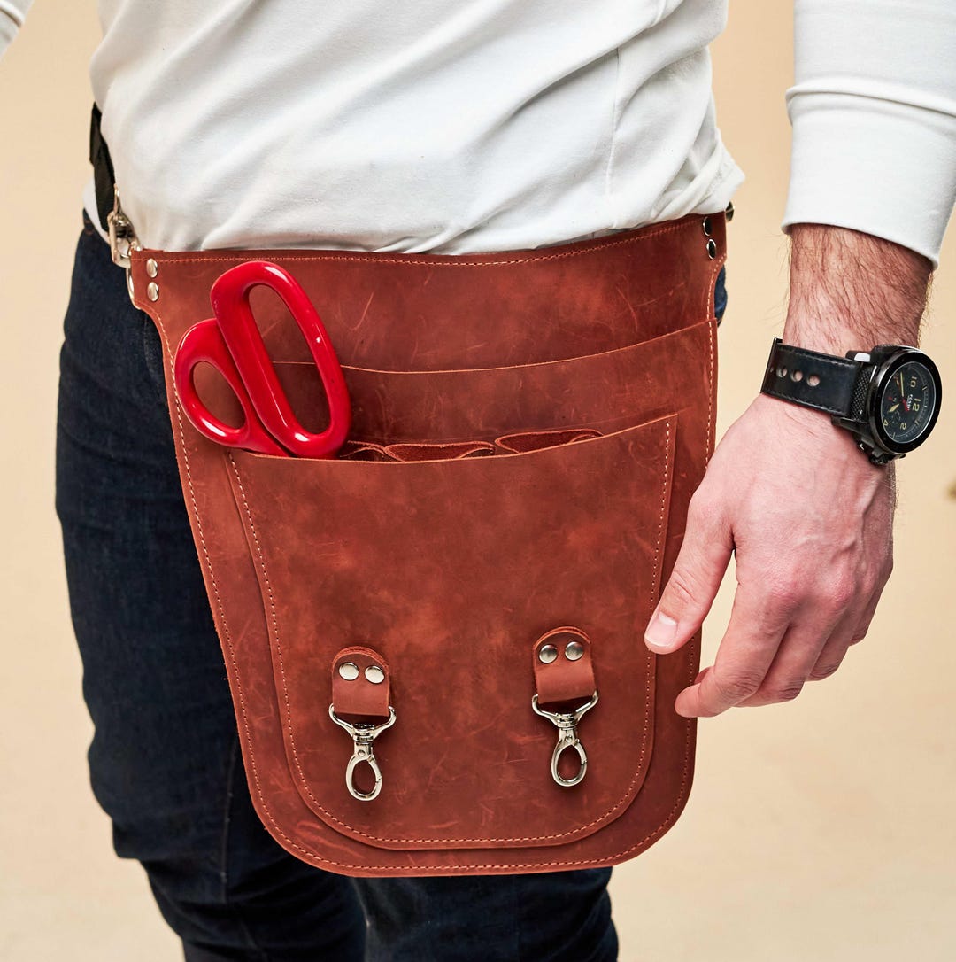 Leather Tool Pouch, Gardening Tool Belt, Gardener Waist Bag, Belt Pouch ...