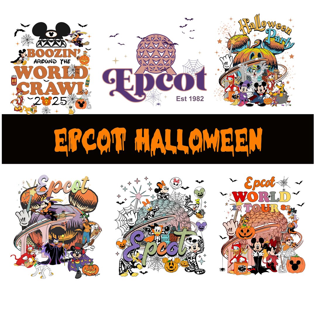 Epcot Halloween PNG Bundle, Disney Halloween Png, Digital for Halloween ...