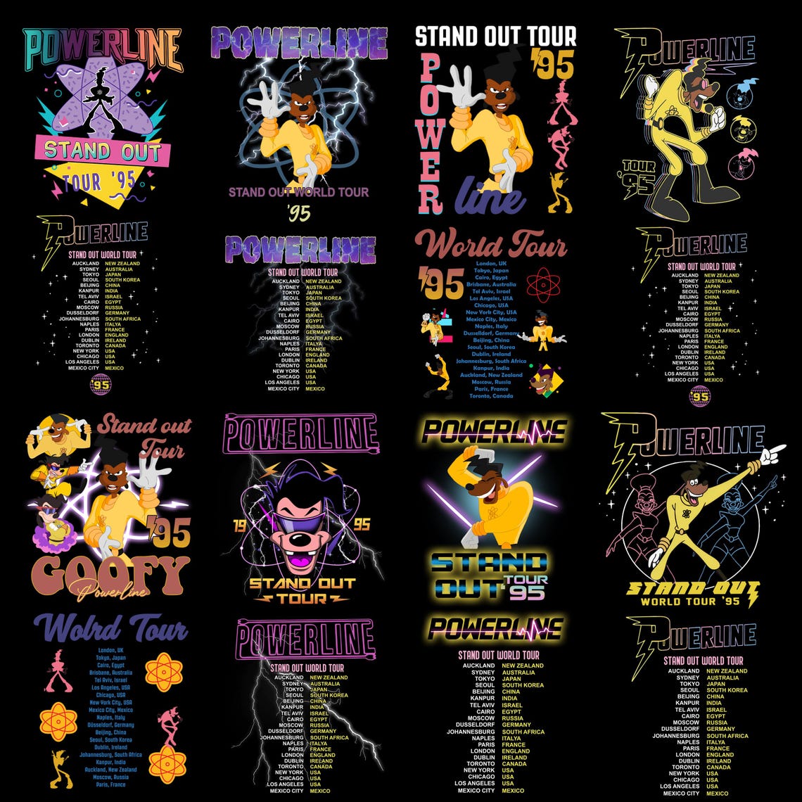A Goofy Movie Powerline Stand Out World Tour Png, Magic Kingdom WDW Png ...