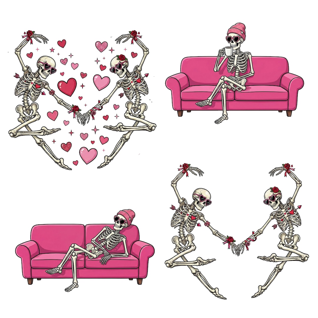 Skeleton Valentine Png, Love Skeletons Heart Hands PNG, Funny Skeleton ...