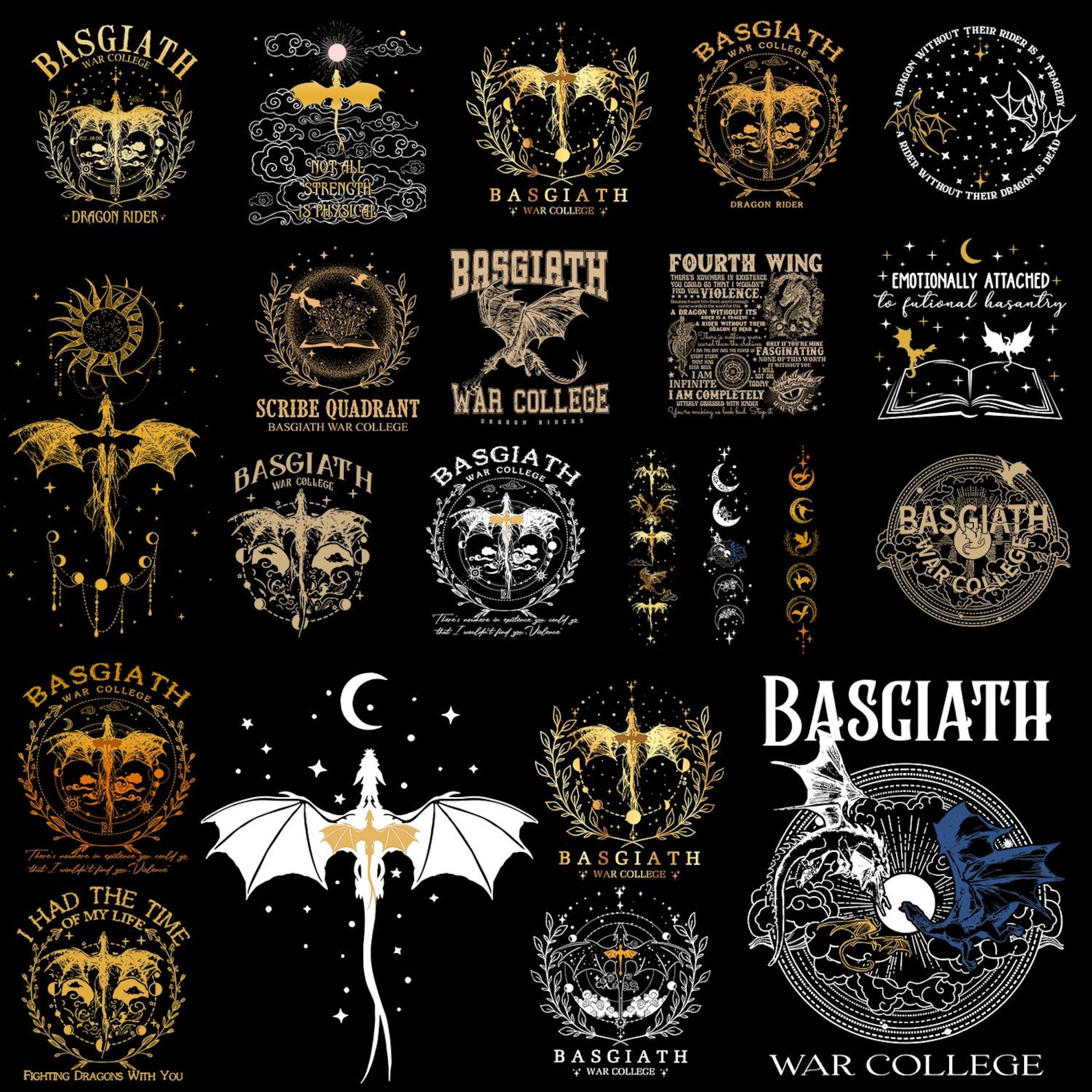 35+ Basgiath War College Bundle PNG, Fourth Wing Png, Violet Sorrengail ...