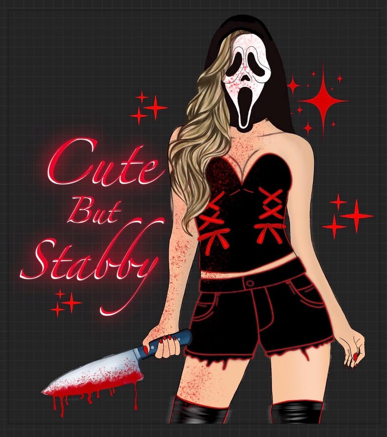 Female Ghostface PNG, Halloween Shirts - Etsy