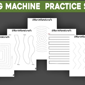 Sewing Machine Practice Sheets - Etsy