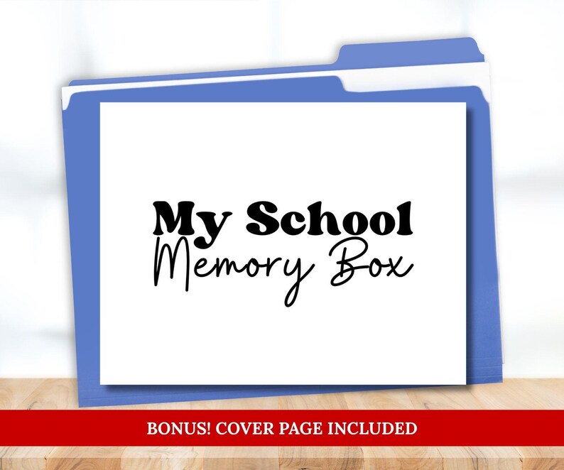School Memory Box Questionnaire, School Years Pages, Baby Keepsake ...