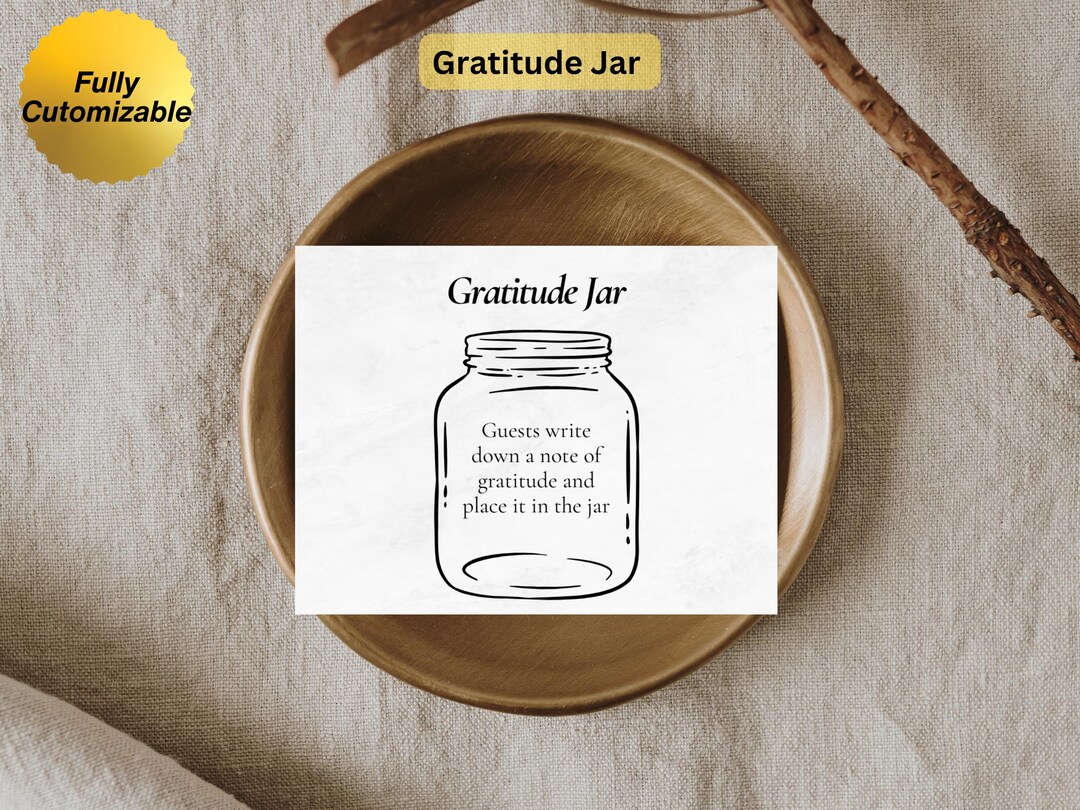 Printable Daily Gratitude Cards: Reflection & Mindfulness Jar (PDF, PNG ...