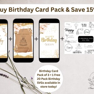 Animated Birthday E-card: Editable Canva Template (digital Download) - Etsy