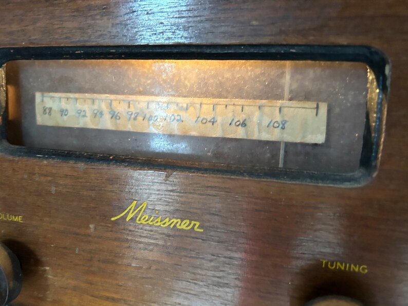 Meissner Wood Tube Radio--1940's-1950's - Etsy