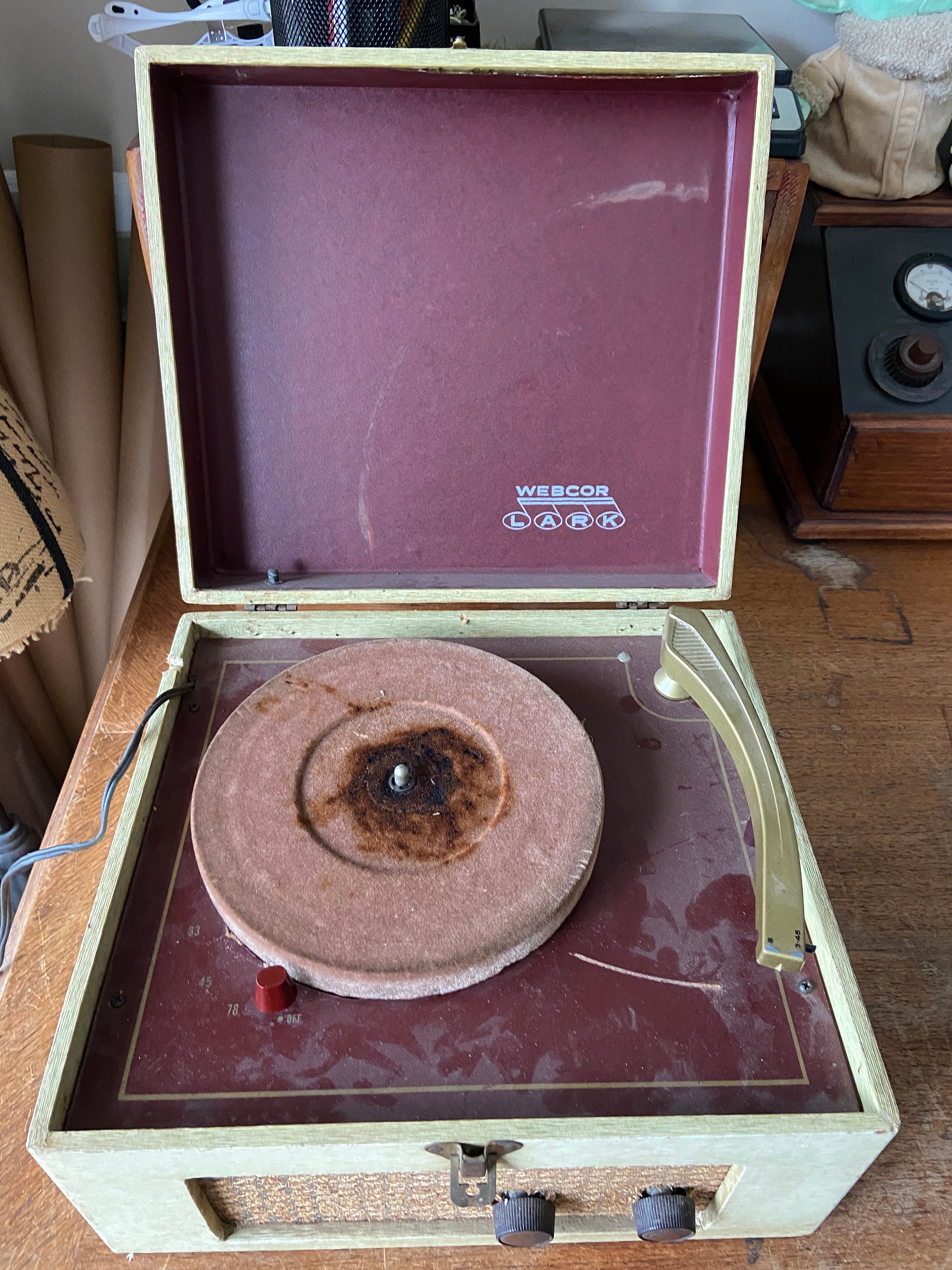 Mid-century Webcor Lark Portable Record Player - Etsy
