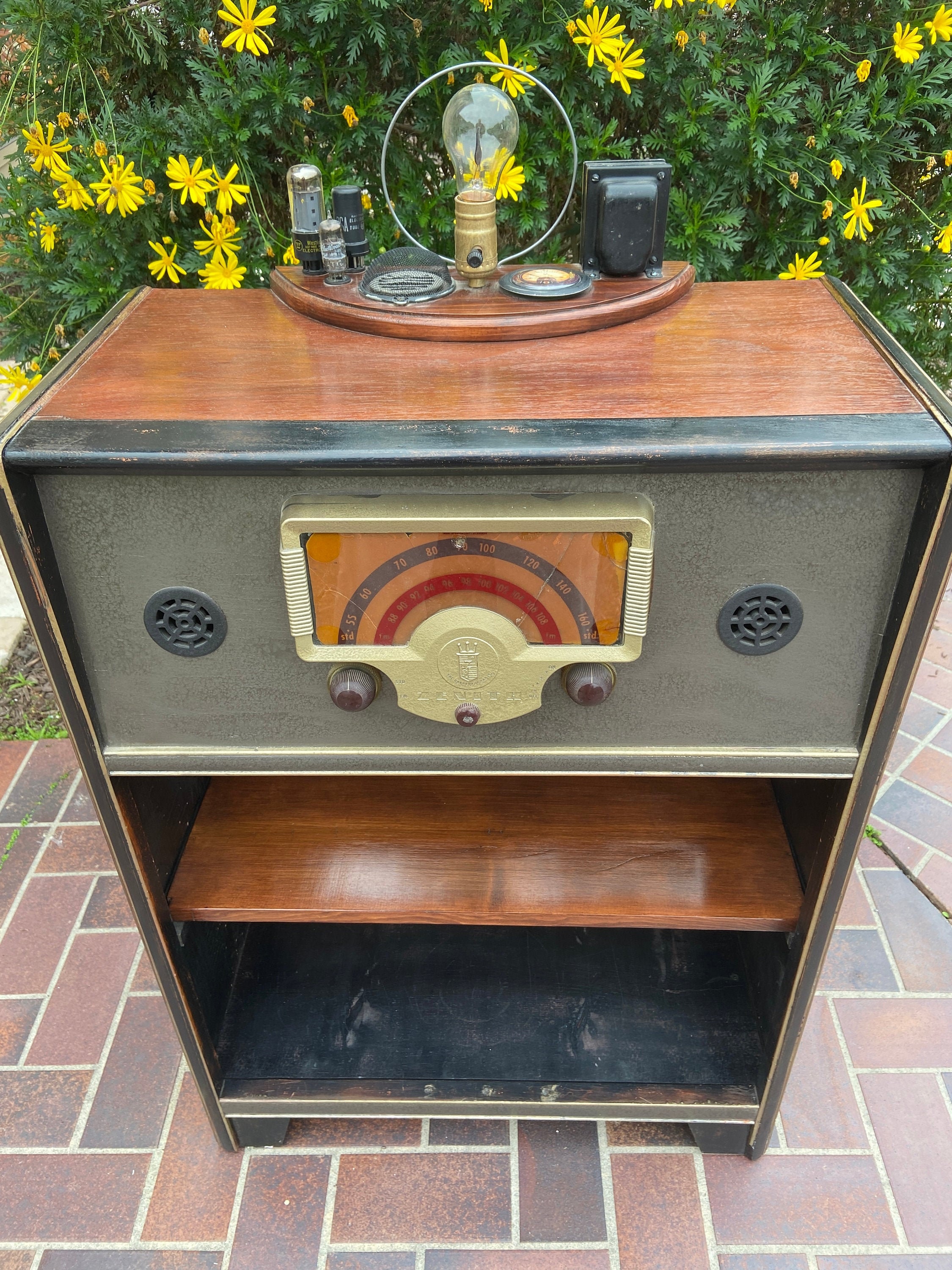 Vintage Radio Cabinet Repurposed to Book/display Case--local PICK-UP ...