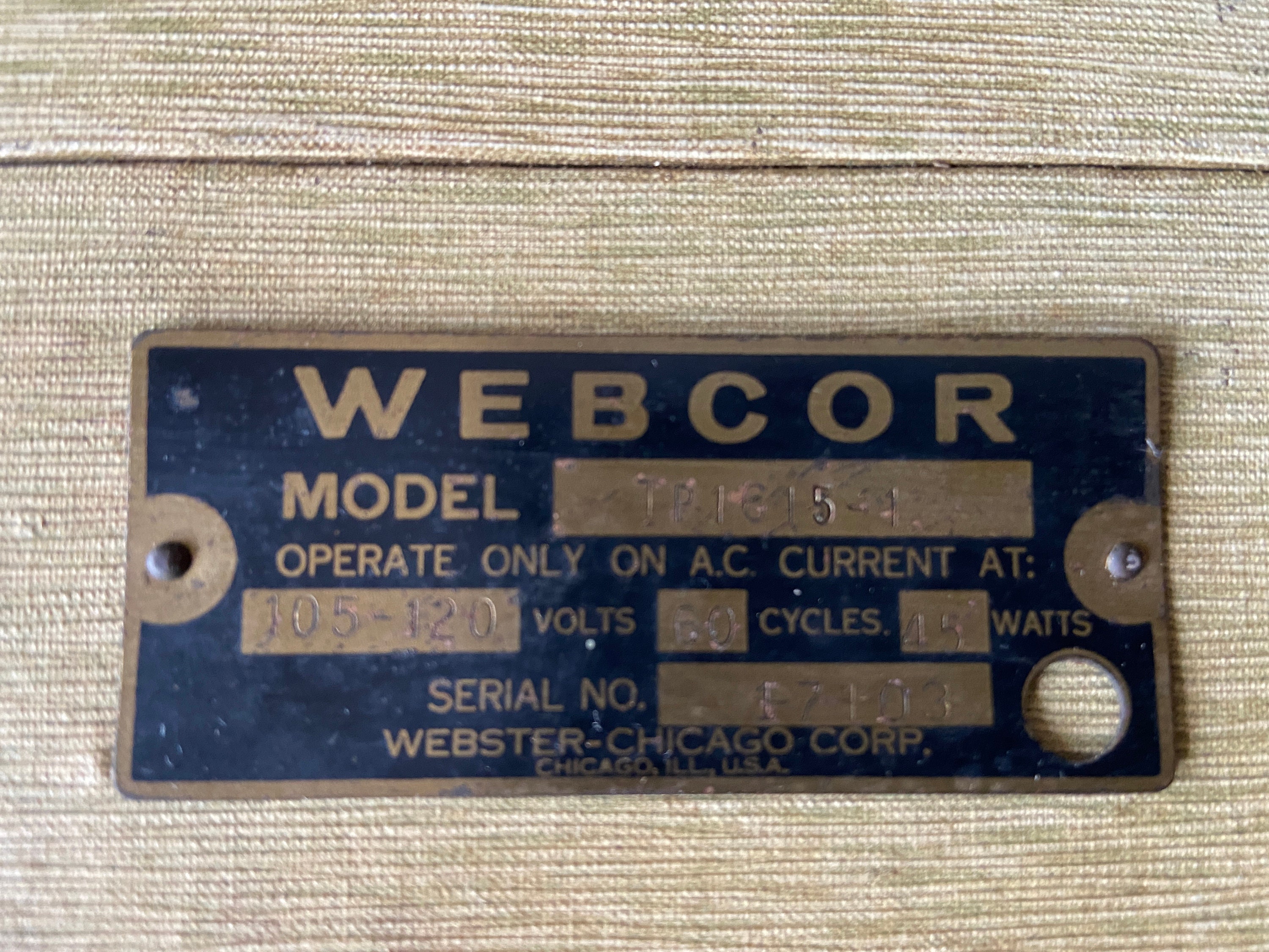 Mid-century Webcor Lark Portable Record Player - Etsy