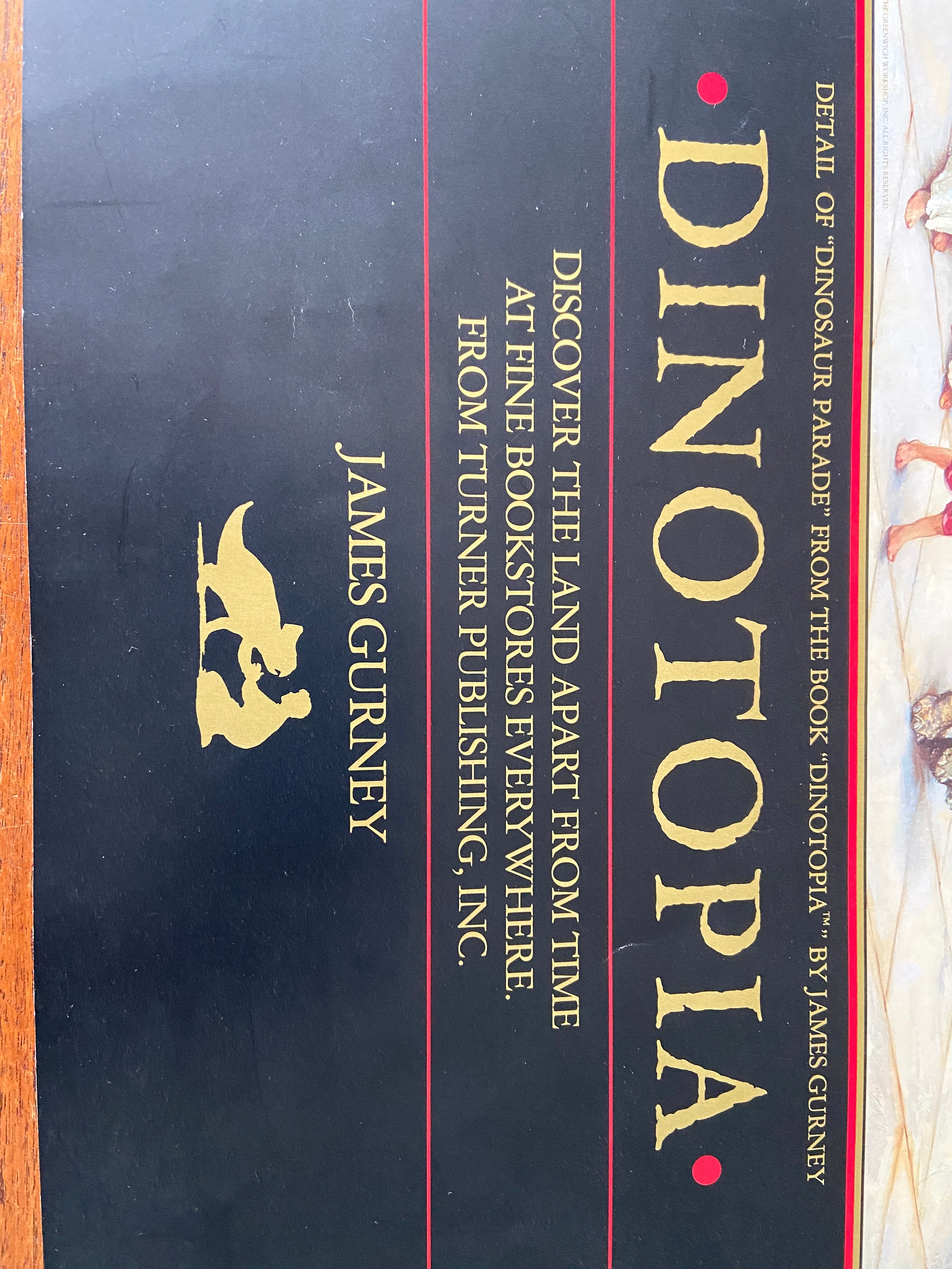 Dinotopia James Gurney Vintage Poster 1992 26" X 18" - Etsy