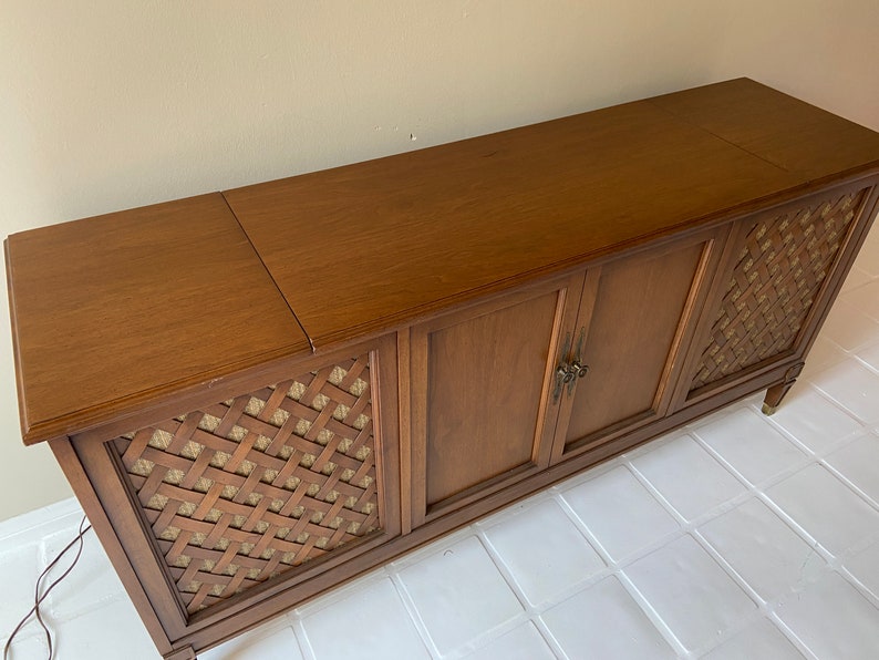 Mid-century Fisher Stereo Console W/garrard Turntable--local PICK-UP ...