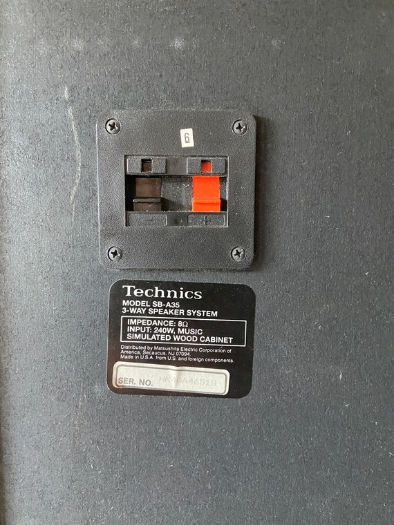 Technics 3 Way Speakers