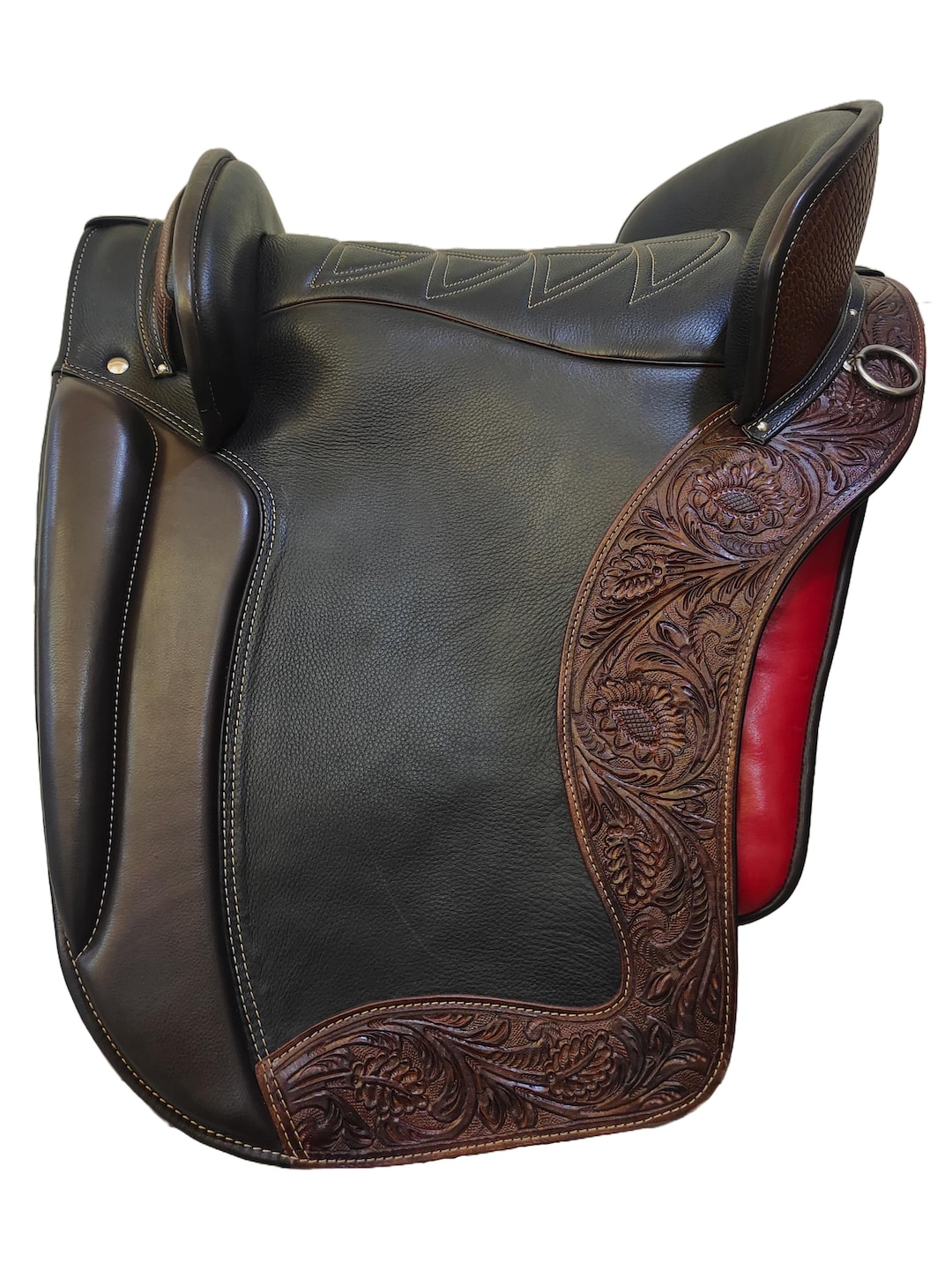 Baroque Spanish Saddle | Tooled Argentina Leather, Cow Nappa, Wood Tree ...