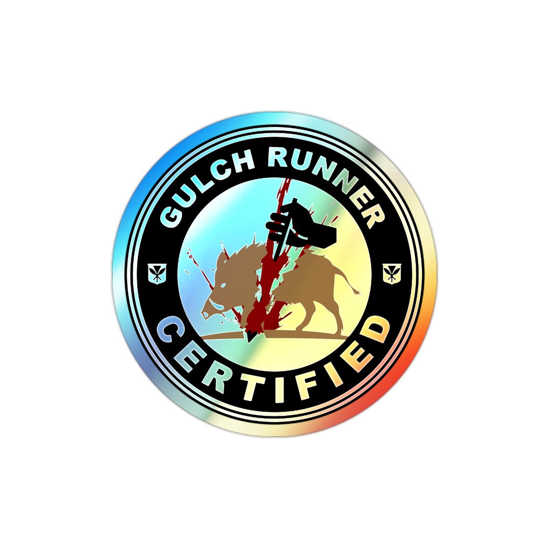 Gulch Runner Holographic Sticker | Certified Stickers for Skaters, Gear ...