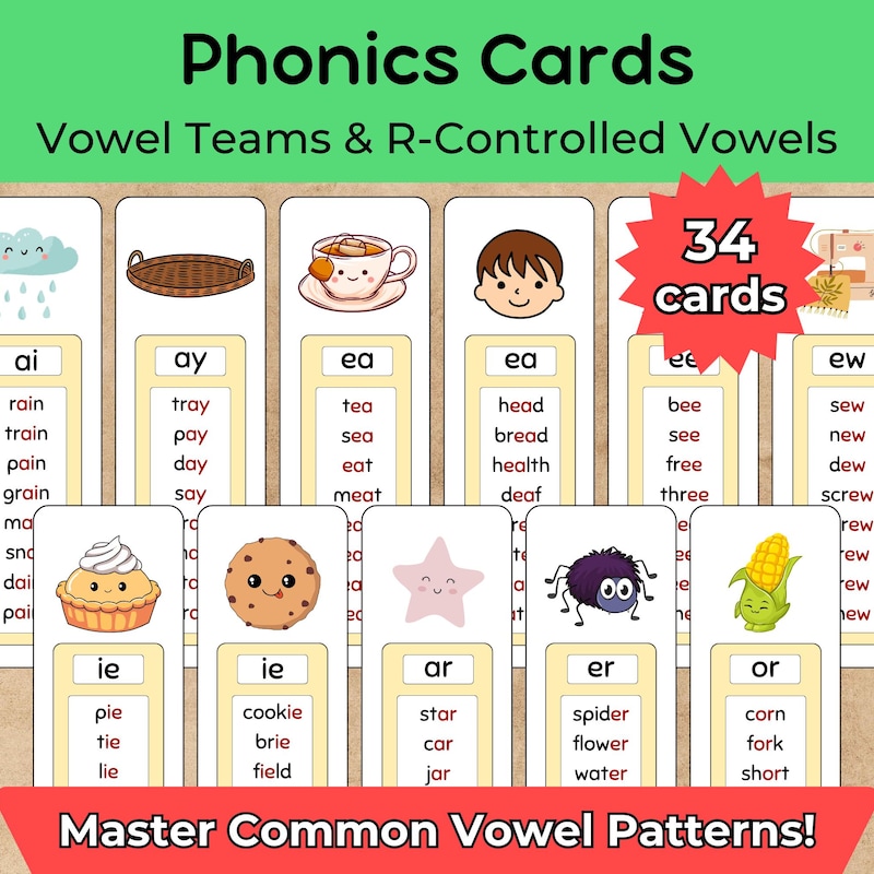 R Controlled Vowel Games - Etsy