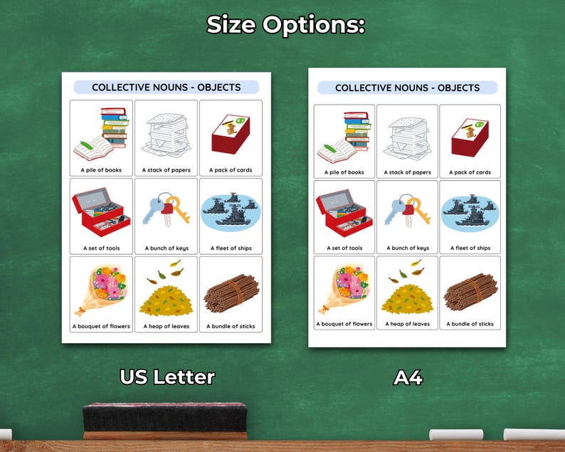 Collective Nouns Posters for Kids | 3 Grammar Charts (people, Animals ...