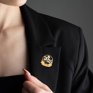 Personalized Class of 2025 Graduation Lapel Pin, Custom Logo - Etsy