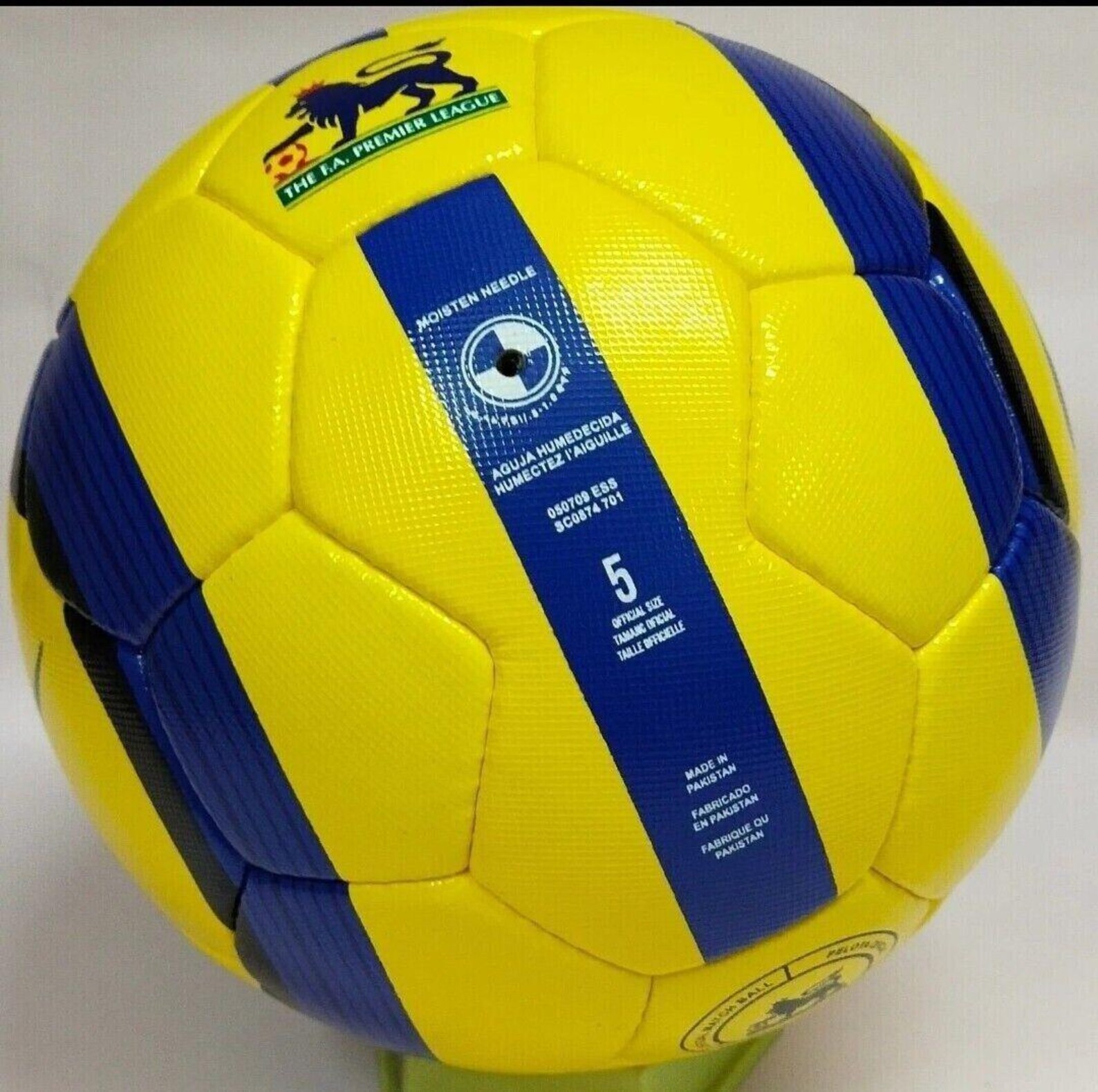 Handmade Soccer Ball T90 AEROW Premier League 2005-06 Yellow Football ...