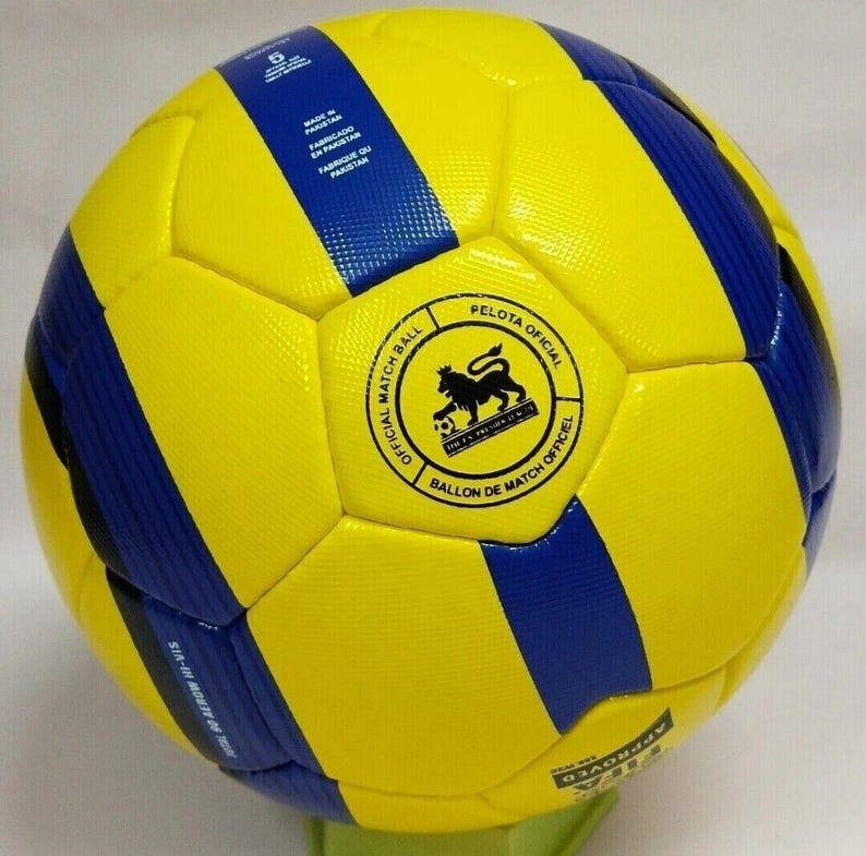 Handmade Soccer Ball T90 AEROW Premier League 2005-06 Yellow Football ...