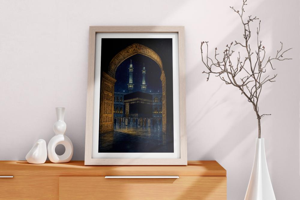 Kaaba Night View Print | Islamic Wall Art, Mecca (digital Download) - Etsy