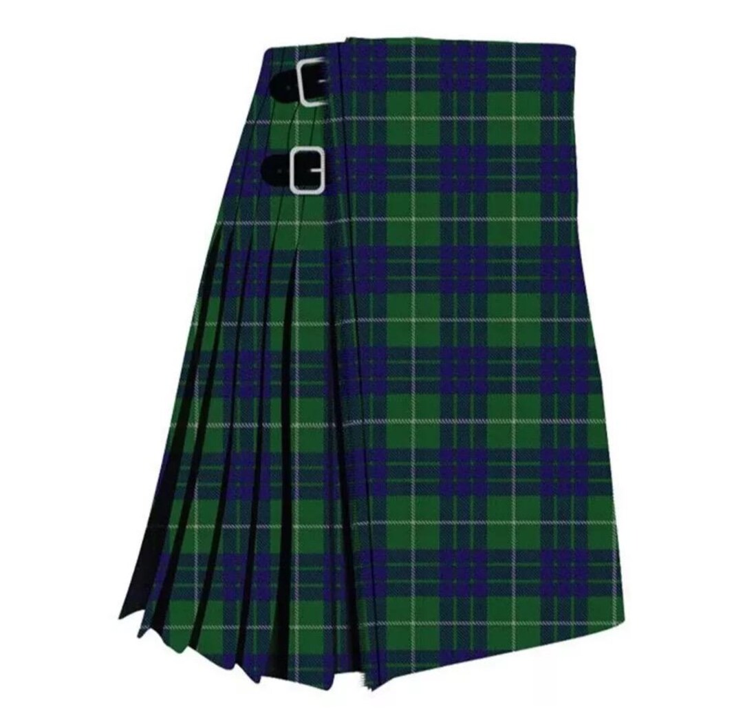 Scottish Hamilton Green Hunting Tartan Kilt for Men Custom Handmade ...