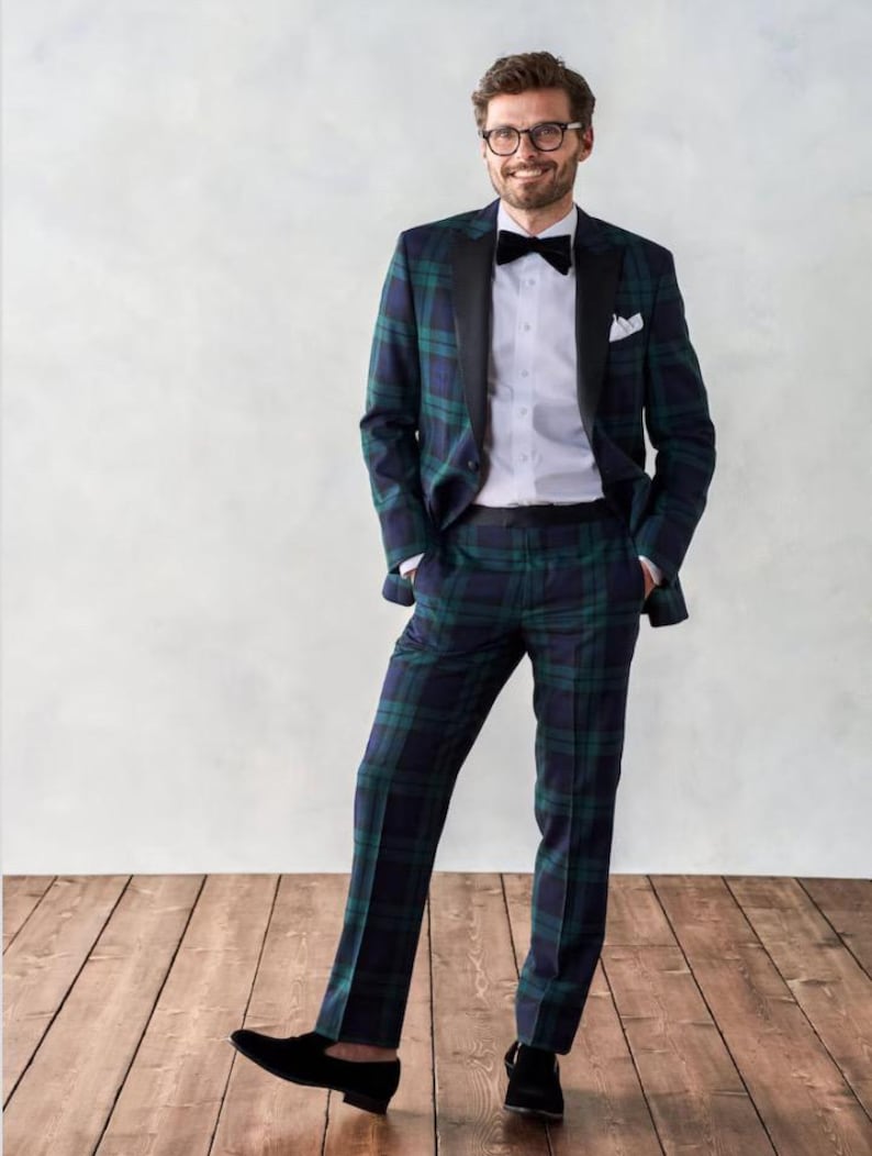 Scottish Black Watch Tartan Traditional Tuxedo Piece Suit for Every ...