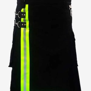 Scottish Black Firefighter Utility Kilt for Men’s - Etsy