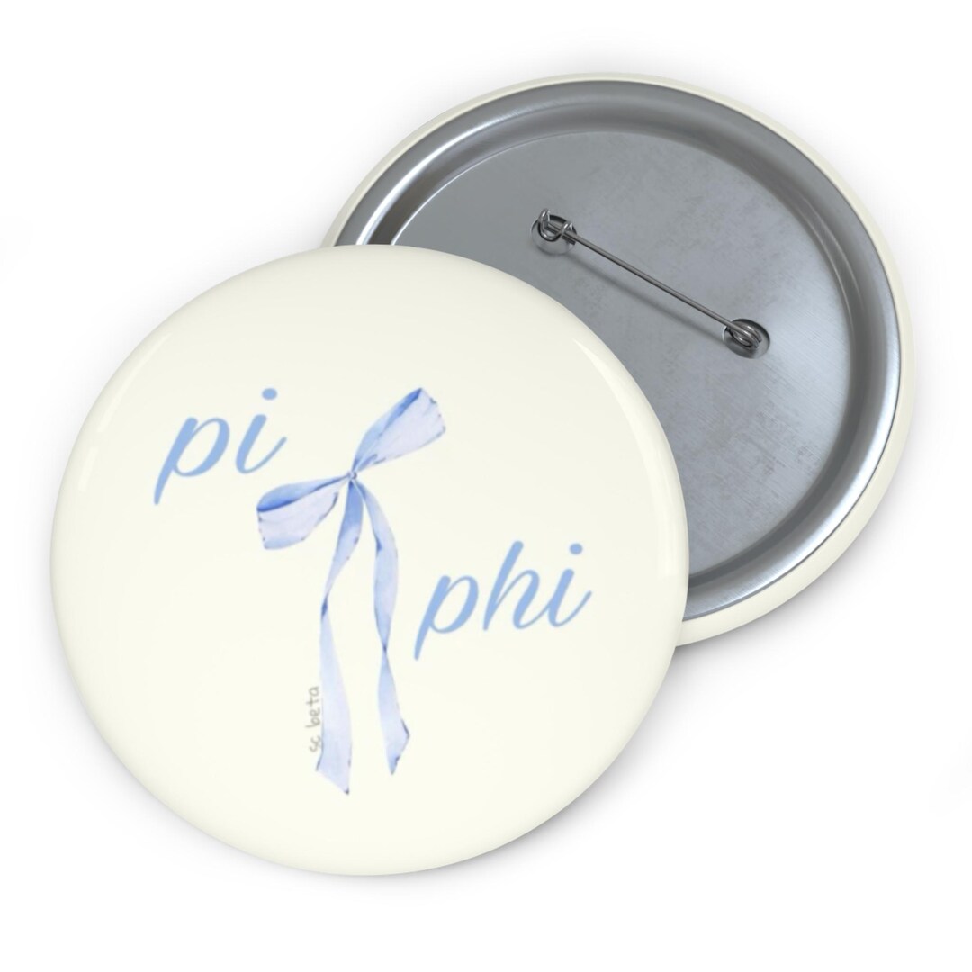 Pi Phi Pin Button | Sorority Button Badge - Etsy