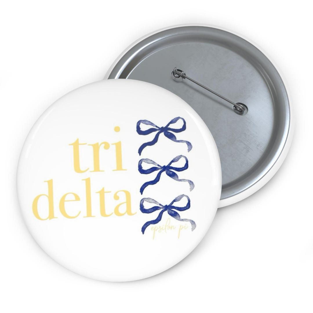 Tri Delt Gameday Pin Buttons, Fun Accessory for Events, Statement ...
