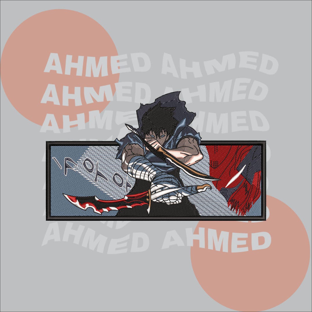 Sung Jin-woo Embroidery Design – Solo Leveling Anime EMB File - Etsy