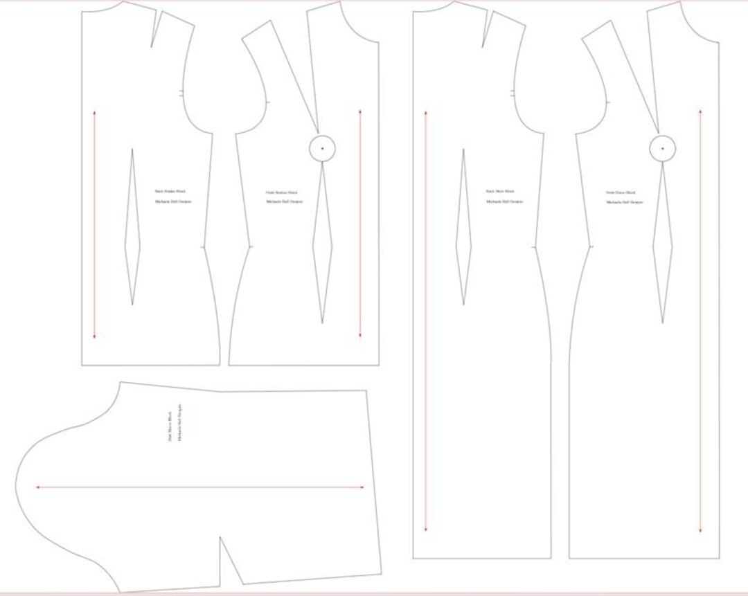 Pdf Block Patterns for Fashion Design - Etsy