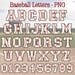 Baseball Letters, Baseball Alphabet PNG, Baseball Clipart, Sports ...