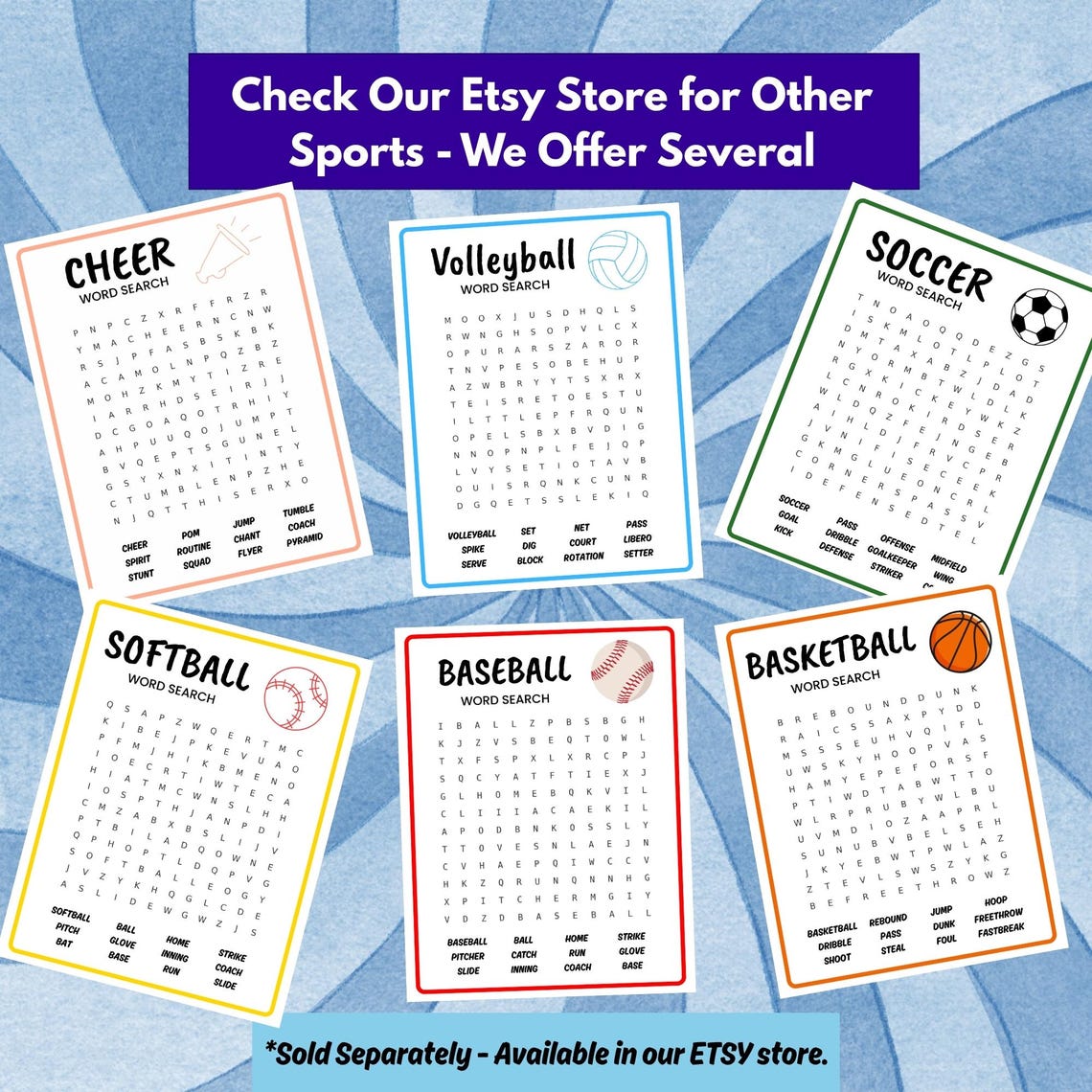 Softball Word Search Game, Softball Word Find Game, Printable Word ...