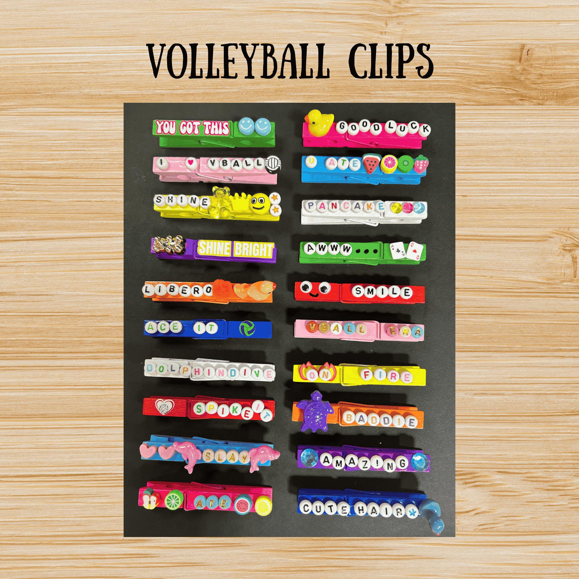 Volleyball Clips, Volleyball Pins for Tournaments, Volleyball ...