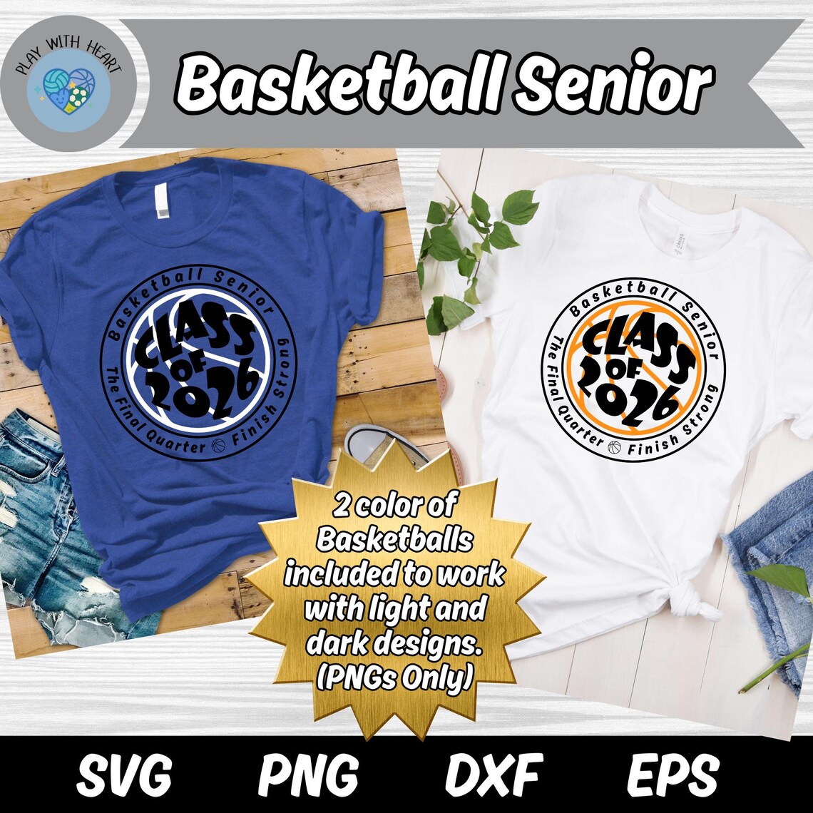 Basketball Senior Class of 2026 SVG, Final Quarter Finish Strong Design ...