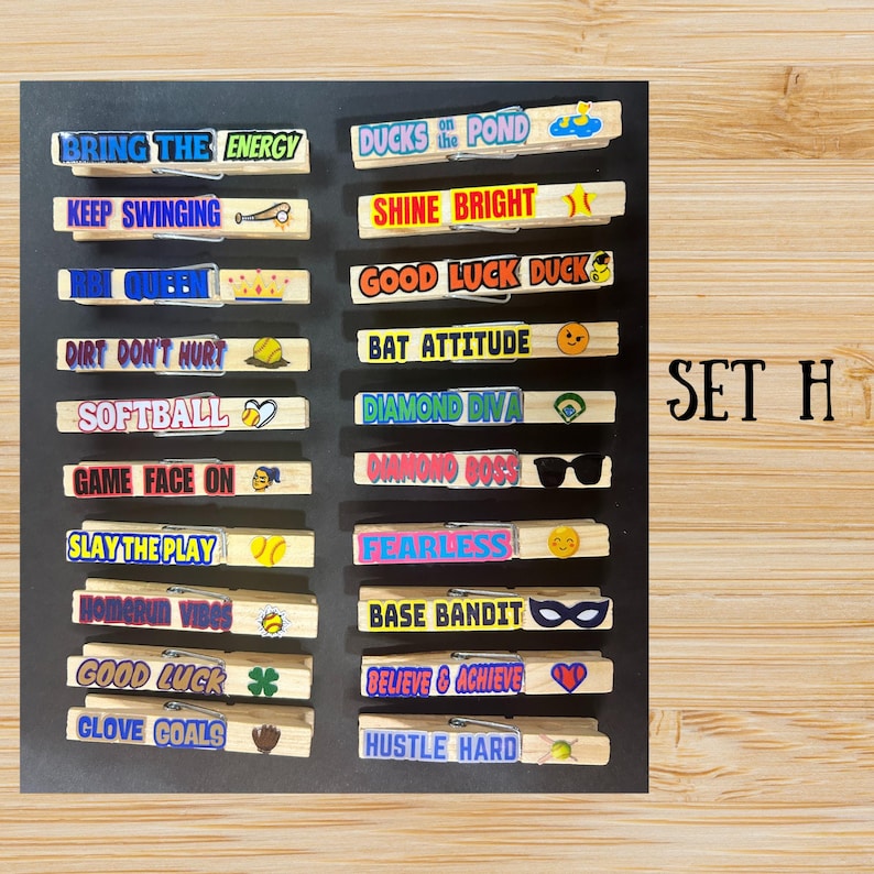 Softball Clips, Tournament Pins, Softball Pins, Softball Clothespins ...