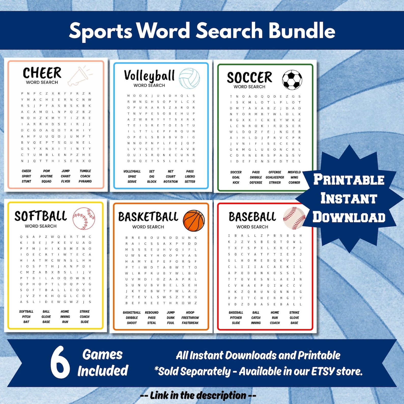 Softball Word Search Game, Softball Word Find Game, Printable Word ...