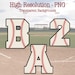 Baseball Letters, Baseball Alphabet PNG, Baseball Clipart, Sports ...