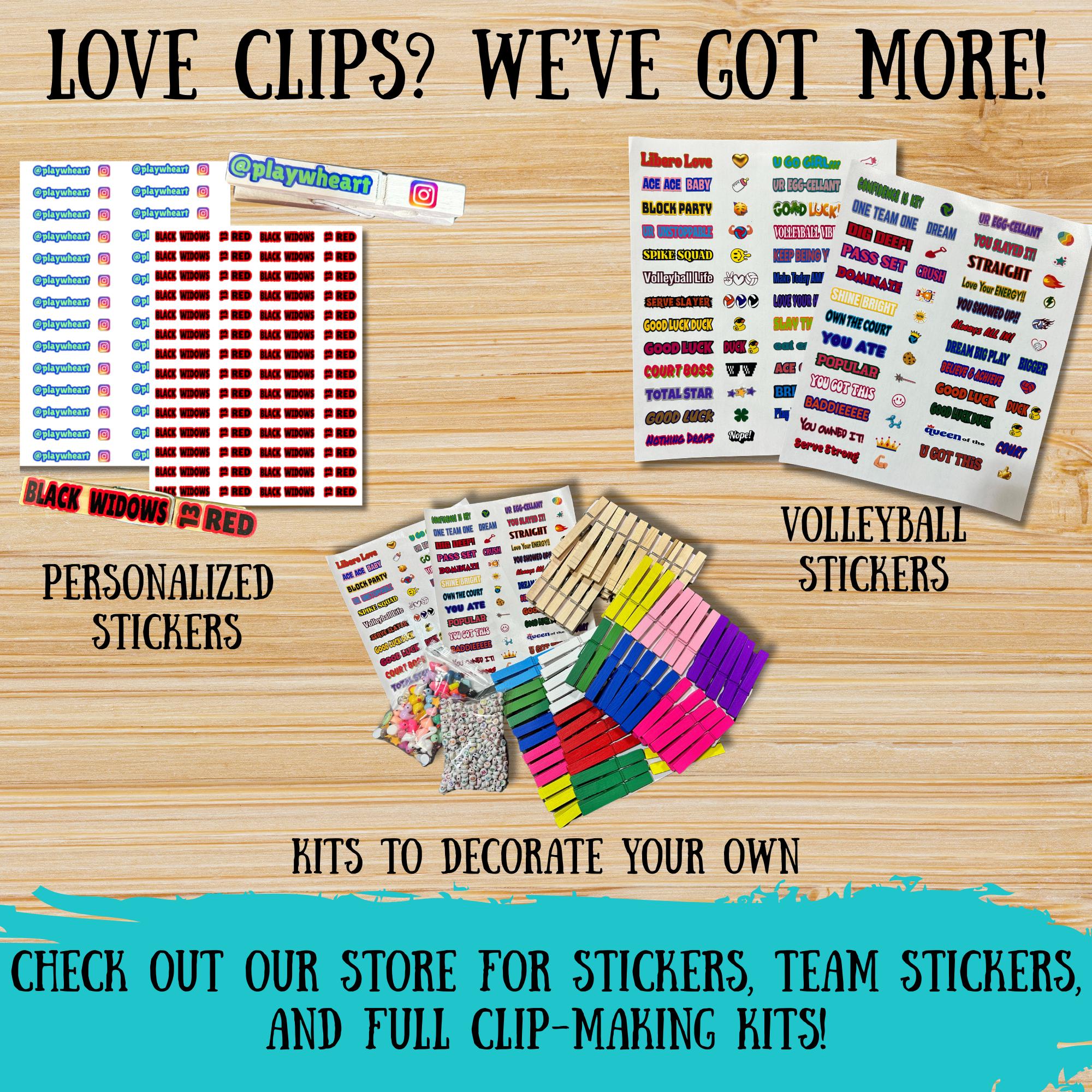 Volleyball Clips, Volleyball Pins for Tournaments, Volleyball ...