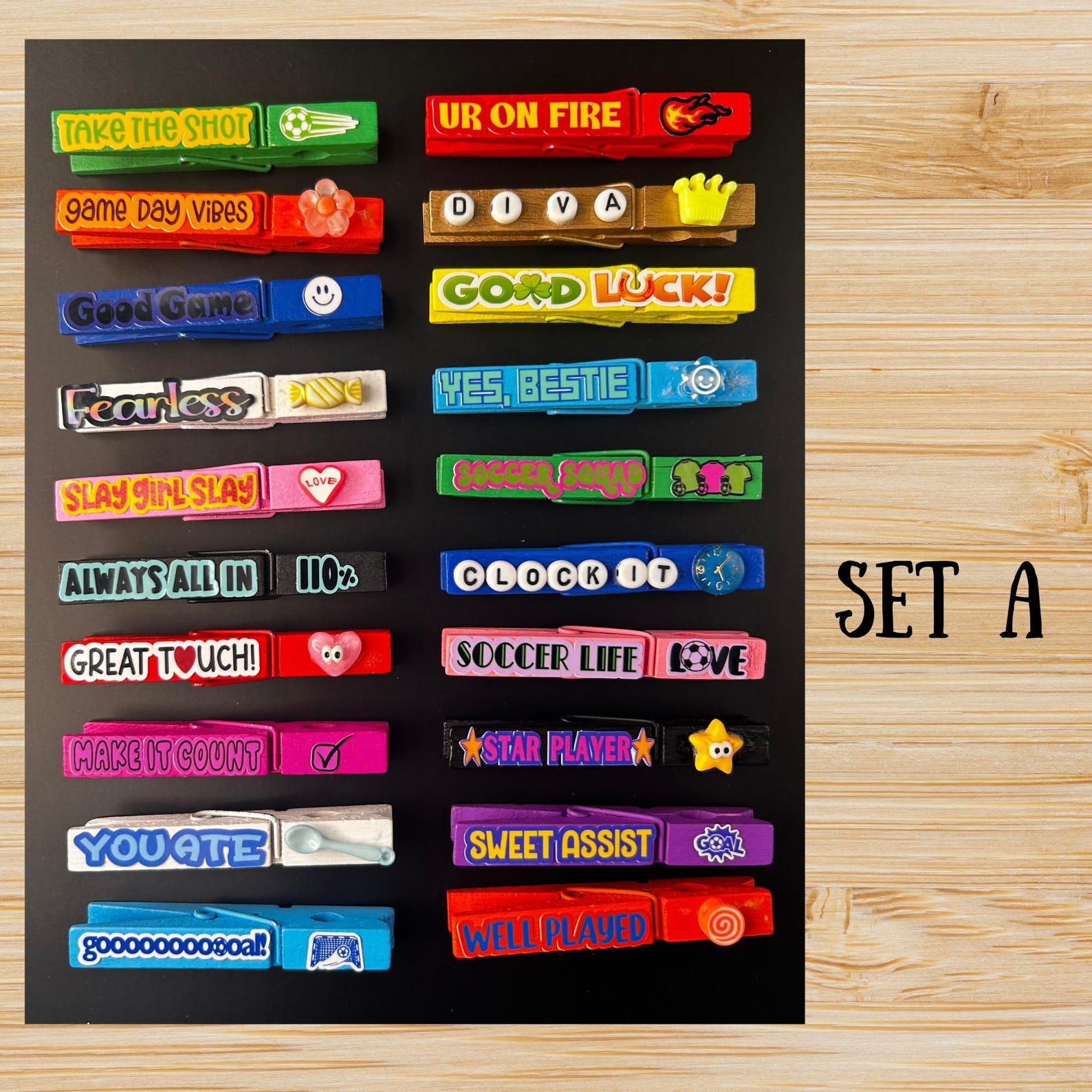 Soccer Clips, Tournament Pins, Soccer Pins, Soccer Clothespins, Good ...