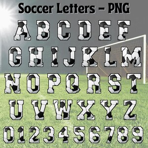 Soccer Letters, Soccer Alphabet PNG, Soccer Clipart, Sports Letters ...